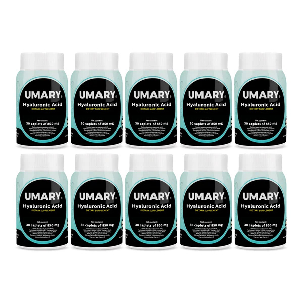10 pcs - Umary® Ácido Hialurónico 850 mg 30 caplets - HOT SALE!