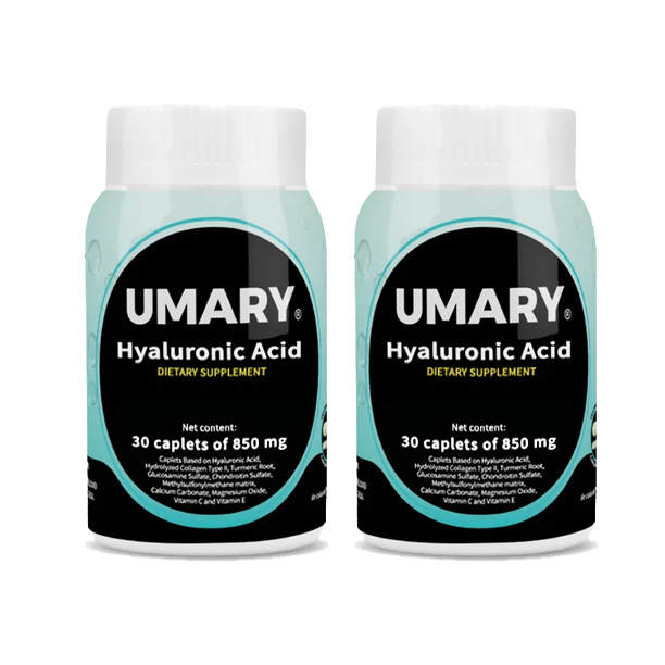 2 - Umary® Ácido Hialurónico 850 mg 30 caplets - Hecho in Mexico!